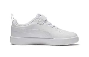PUMA Leather Lace Up Sneakers With Hook-and-loop Closure