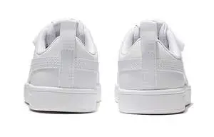 PUMA Leather Lace Up Sneakers With Hook-and-loop Closure