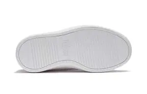 PUMA Leather Lace Up Sneakers With Hook-and-loop Closure