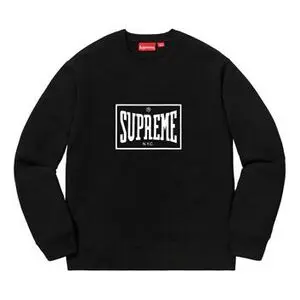 Supreme Warm Up Crewneck Pullover - Black