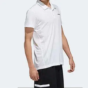 Adidas Training Sports Short Sleeve Polo Shirt - White