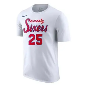 Nike Philadelphia 76ers Dri-fit Nba Quick Dry Short Sleeve T-shirt - White