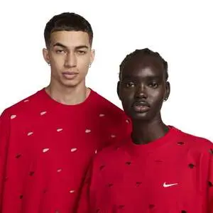 Nike X Jacquemus Embroidered Swoosh T-shirt - Red