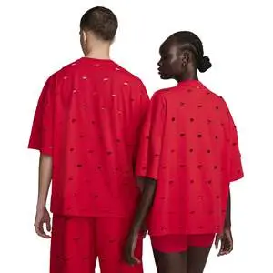 Nike X Jacquemus Embroidered Swoosh T-shirt - Red