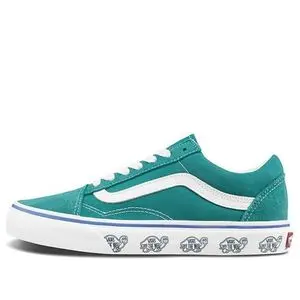 VANS Sidewall Print Old Skool Low Top Sneakers - Blue