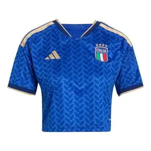 Adidas Italy 26 Home Cropped Jersey - Bold Blue