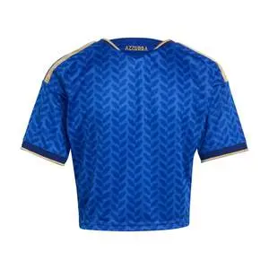 Adidas Italy 26 Home Cropped Jersey - Bold Blue