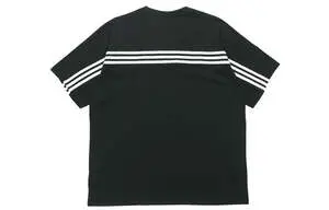 Adidas Originals 3-stripe Tee Stripe Logo Embroidered Short Sleeve - Black