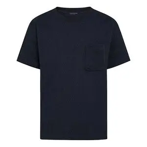 LOUIS VUITTON Monogram Cotton Pocket T-shirt - Navy