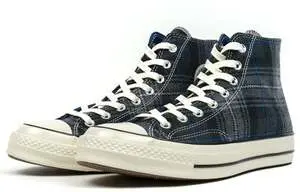 CONVERSE Chuck 70 Hi Plaid Pack Sneakers - Black