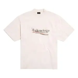 Balenciaga Political Stencil T-shirt 'white Black - White/black