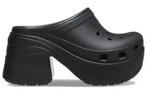 CROCS Siren Platform Clogs - Black