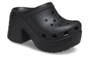 CROCS Siren Platform Clogs - Black