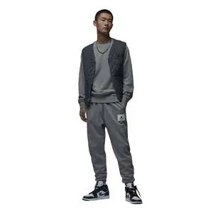 JORDAN Essentials Loopback Fleece Crew-neck Sweatshirt 'grey