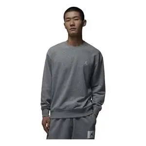 JORDAN Essentials Loopback Fleece Crew-neck Sweatshirt 'grey