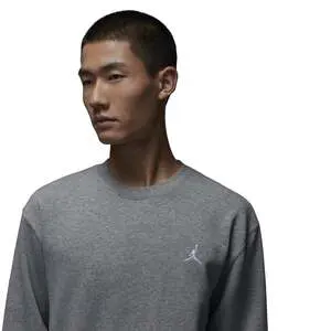 JORDAN Essentials Loopback Fleece Crew-neck Sweatshirt 'grey