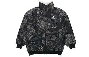 Adidas Reversible Fleece Jacket With Graphic Print