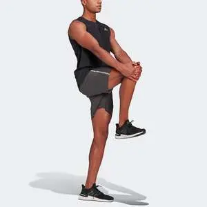 Adidas Sleeveless Running Sports Vest - Black