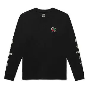 VANS Strawberry Print Long Sleeve Pullover - Black
