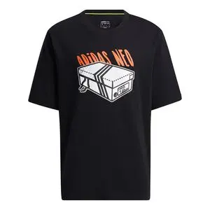 Adidas Neo Brlv Tee1 Casual Sports Breathable Short Sleeve - Black