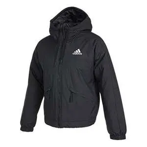 Adidas Back To Sport Thermal Hooded Jacket - Black