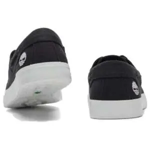 Timberland Low Top Lace Up Canvas Sneakers - Black