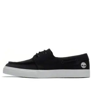 Timberland Low Top Lace Up Canvas Sneakers - Black