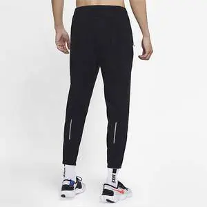 Nike Dri-fit Running Training Quick-dry Zipper Sports Pant Male - Black