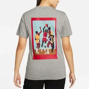 JORDAN X Nina Chanel Abney T-shirt - Grey/red/multi-color