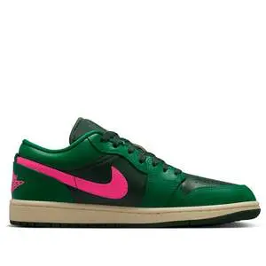 JORDAN 1 Low Sneakers - Fir/malachite/pink Blast