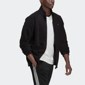 Adidas Adicolor Classics Trefoil Teddy Fleece Zip Up Jacket