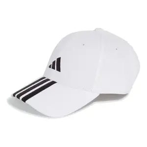Adidas 3 Stripes Baseball Cap - White/black