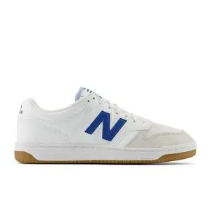 NEW BALANCE 480 Low Top Lace-up Sneakers - White/blue