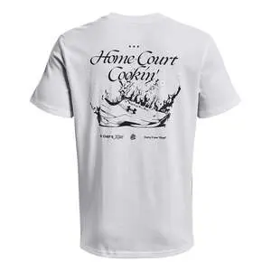 Under Armour Curry Cook Heavyweight T-shirt 'white - White/black