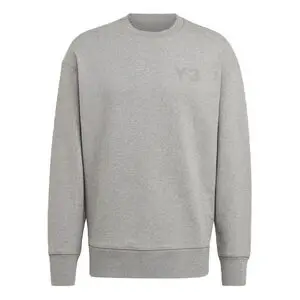 Adidas Y-3 Ss21 Logo Round Neck Pullover - Gray