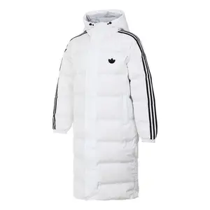 Adidas Long Puffer Jacket - White/black