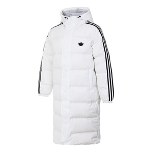 Adidas Long Puffer Jacket - White/black