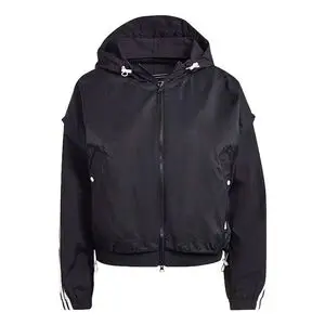 Adidas Future Icons 3-stripes Woven Hooded Track Top - Black