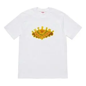 Supreme Supreme Ss19 Cloud Tee Clouds Pattern Short Sleeve Unisex White White