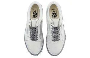 VANS Old Skool Distressed Sneakers - White/grey