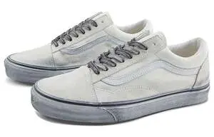 VANS Old Skool Distressed Sneakers - White/grey