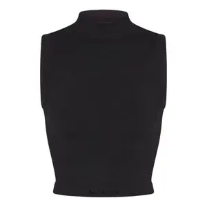 Nike X Skims Vintage Seamless Mock-neck Long-line Bra