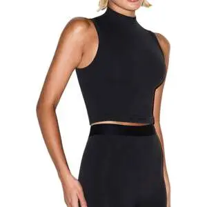 Nike X Skims Vintage Seamless Mock-neck Long-line Bra