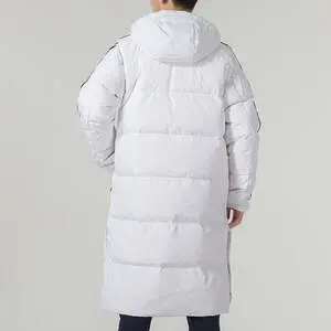 Adidas 3-stripes Long Down Jacket - White