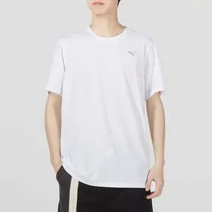 PUMA Training Logo T-shirt - White/grey
