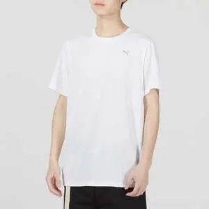 PUMA Training Logo T-shirt - White/grey