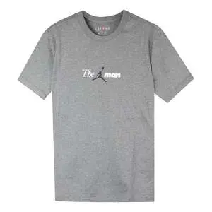 JORDAN Round Neck Casual Short Sleeve - Gray
