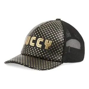 Gucci Guccy Print Baseball Hat - Black