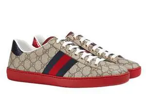 Gucci Ace Gg Supreme Sneakers - Tan