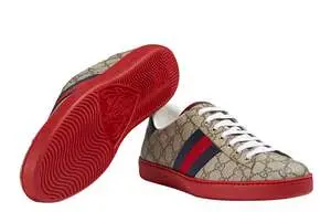 Gucci Ace Gg Supreme Sneakers - Tan